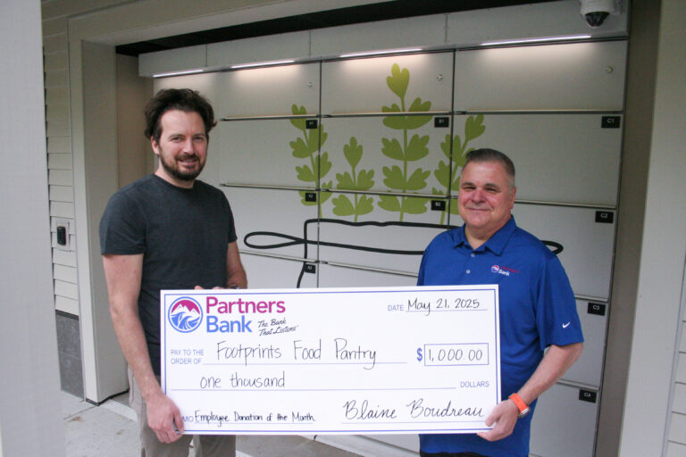 Partners Bank Employees Donate $2,000 to Footprints and Gather Food ...