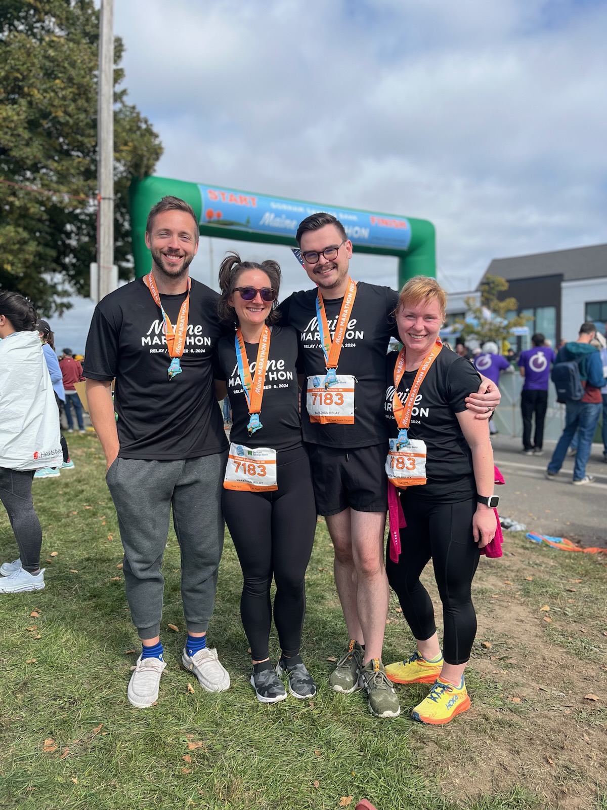 Partners Bank Runs for Local Charities at Maine Marathon